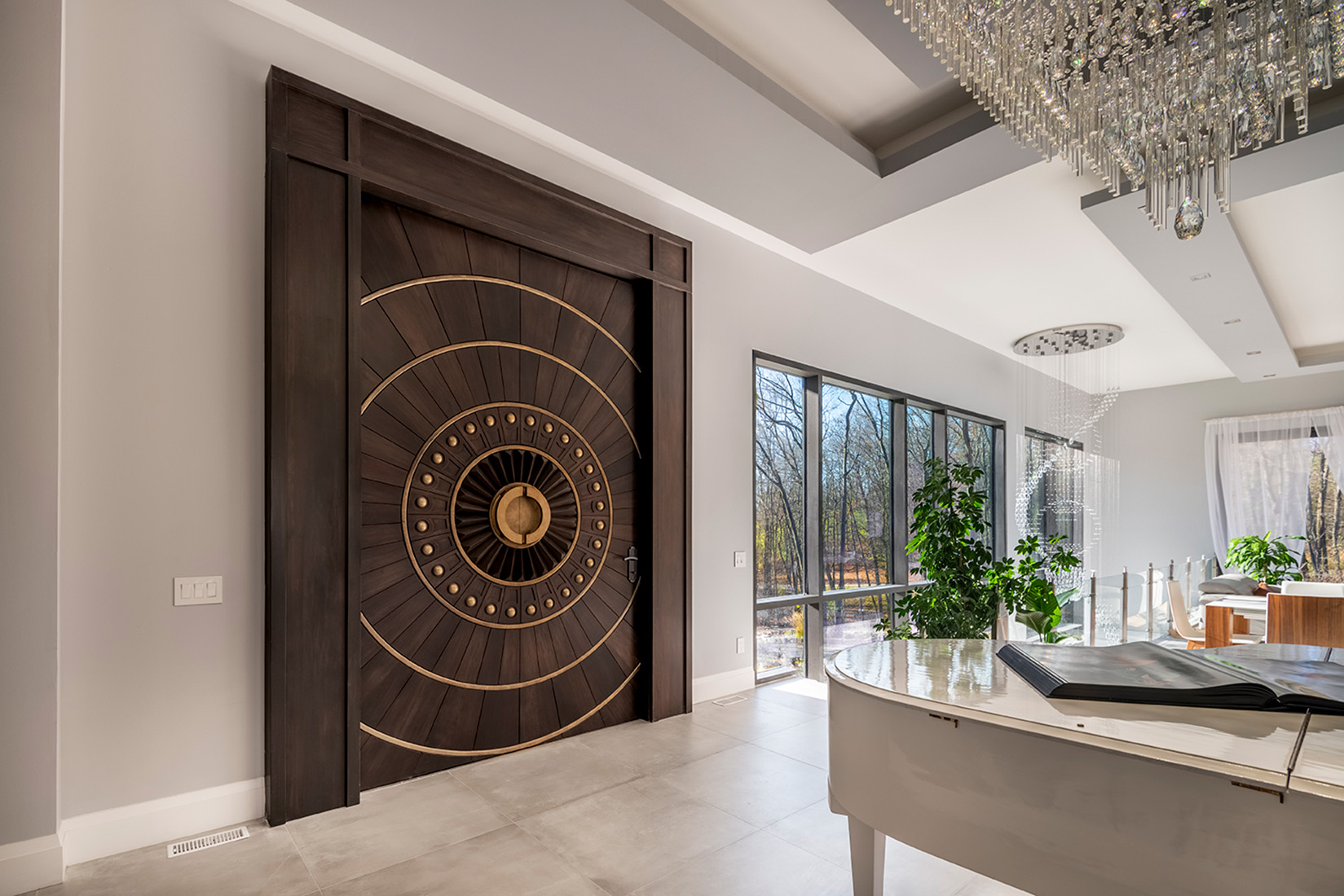 Sunburst - Custom Pivot Door