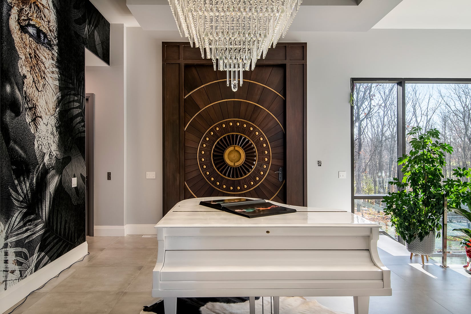 Sunburst - Custom Pivot Door