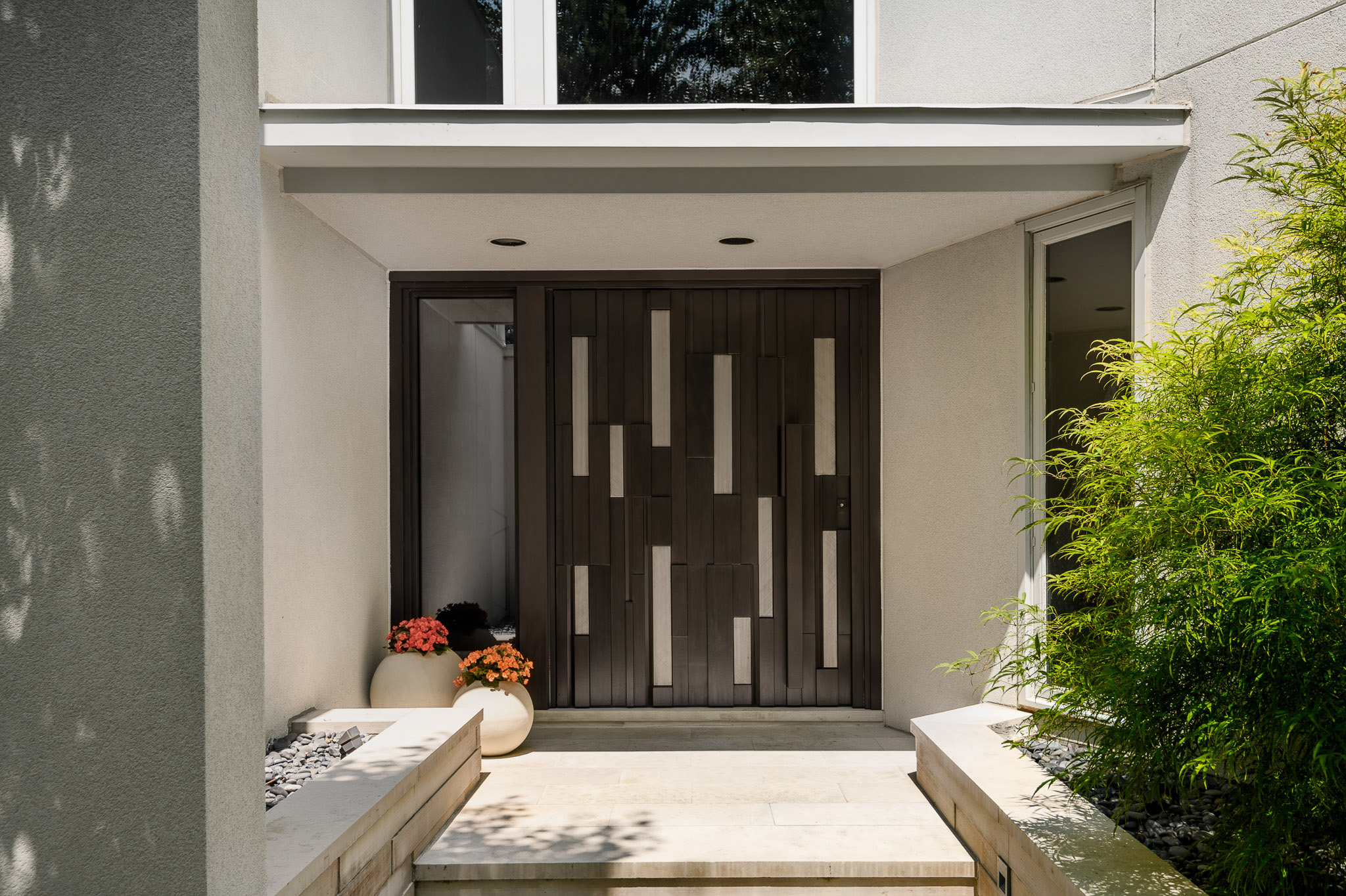 Floral Art - Custom Pivot Door