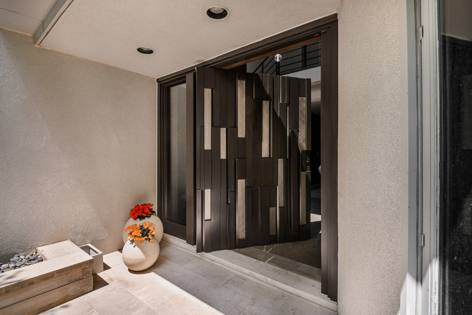 Floral Art - Custom Pivot Door